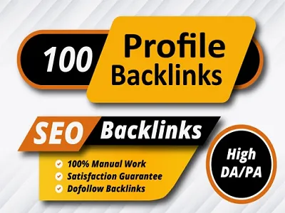 100 High Quality Profile Backlinks - AnyeWork